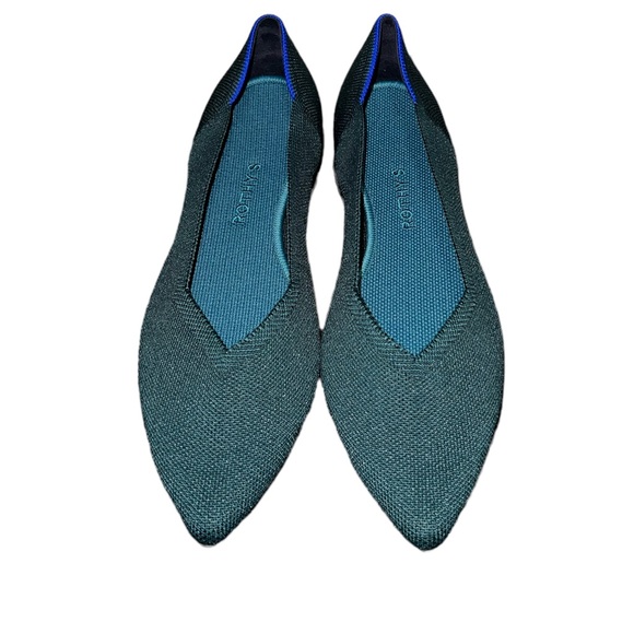 Rothy's | Shoes | Rothys Dark Green Point Flats | Poshmark